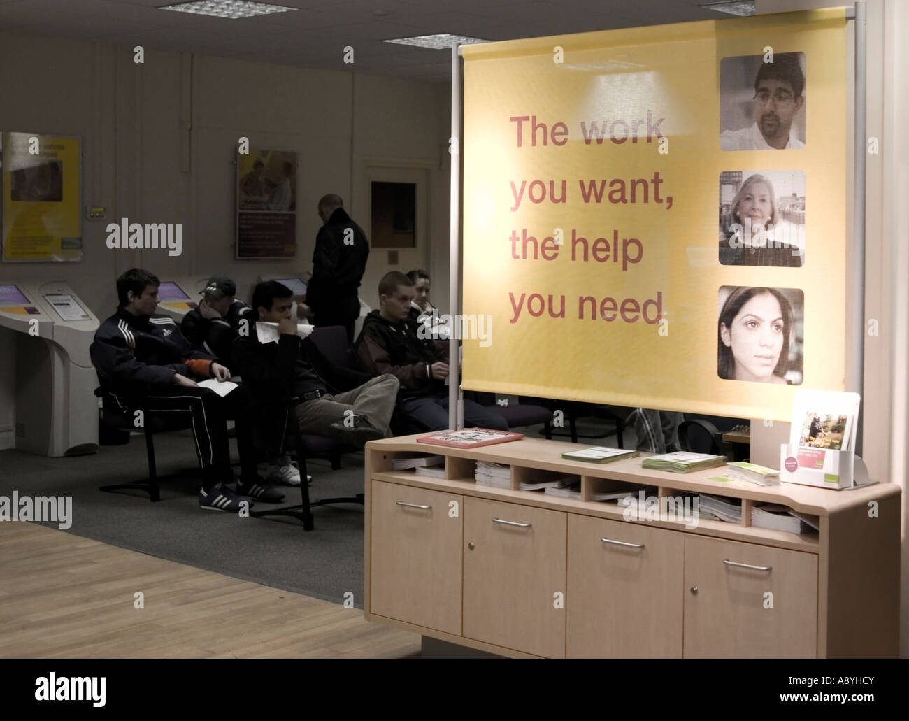 Jobseekers Jobcentreplus office Islington London Stock Photo - Alamy
