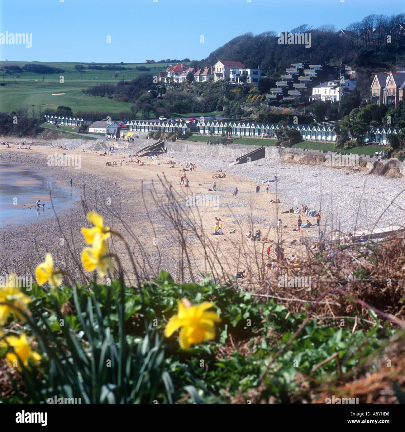 Mumbles beach houses hi-res stock photography and images - Alamy