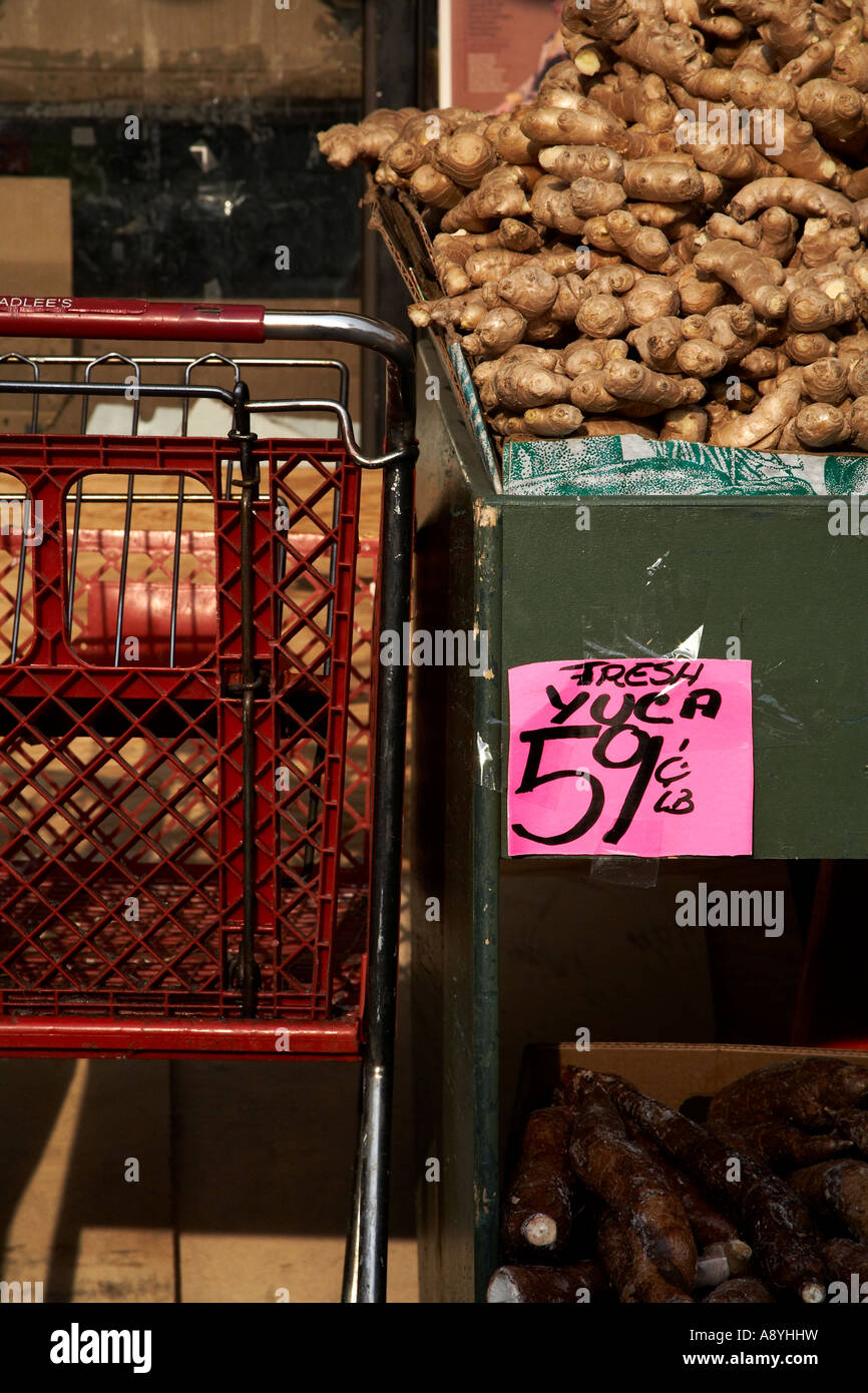 Root Vegetables with Shopping Cart Stock Photo - Alamy