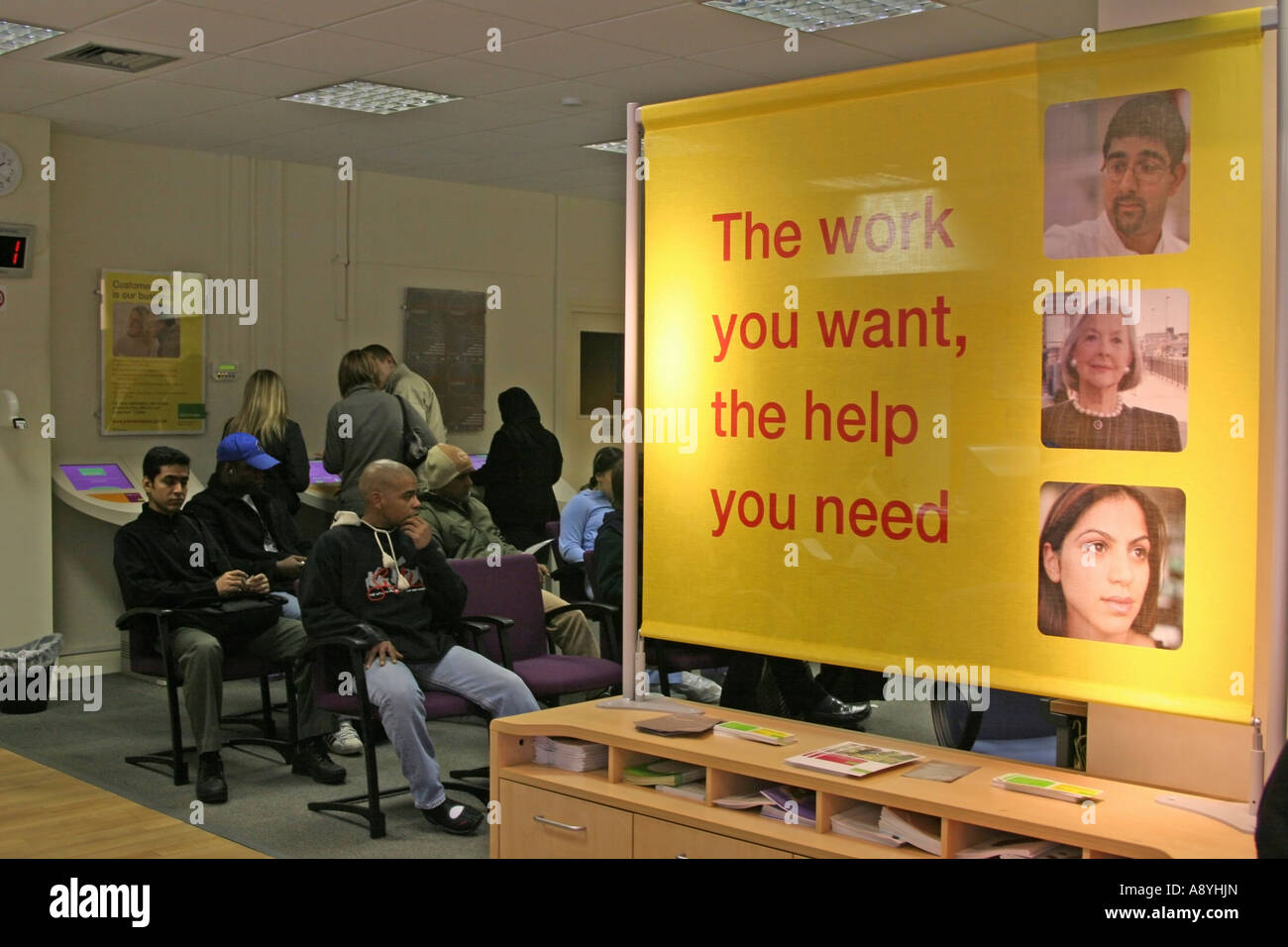 Jobseekers Jobcentreplus office Islington London Stock Photo - Alamy