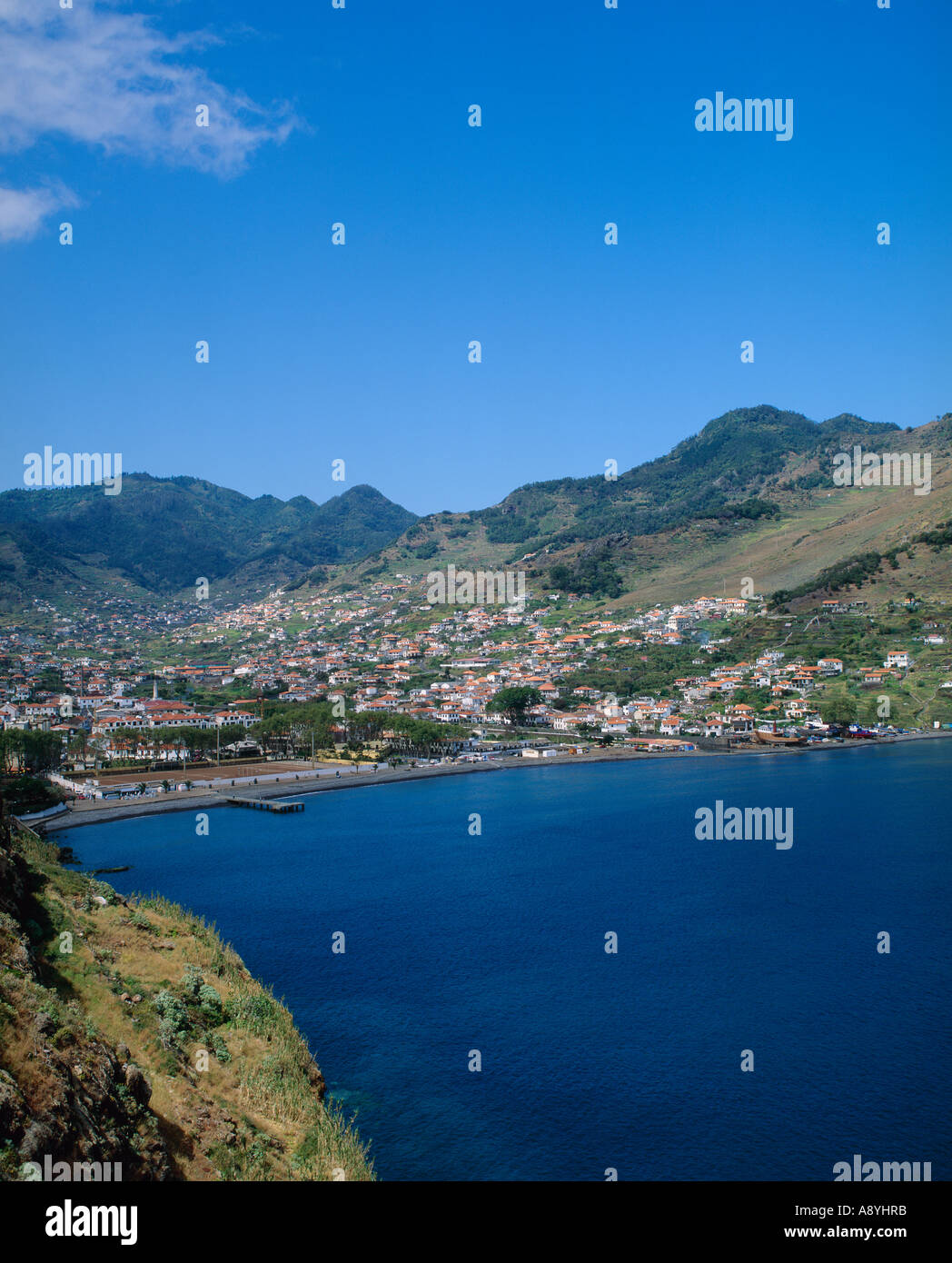 Village of Machico Madeira Portugal Stock Photo - Alamy