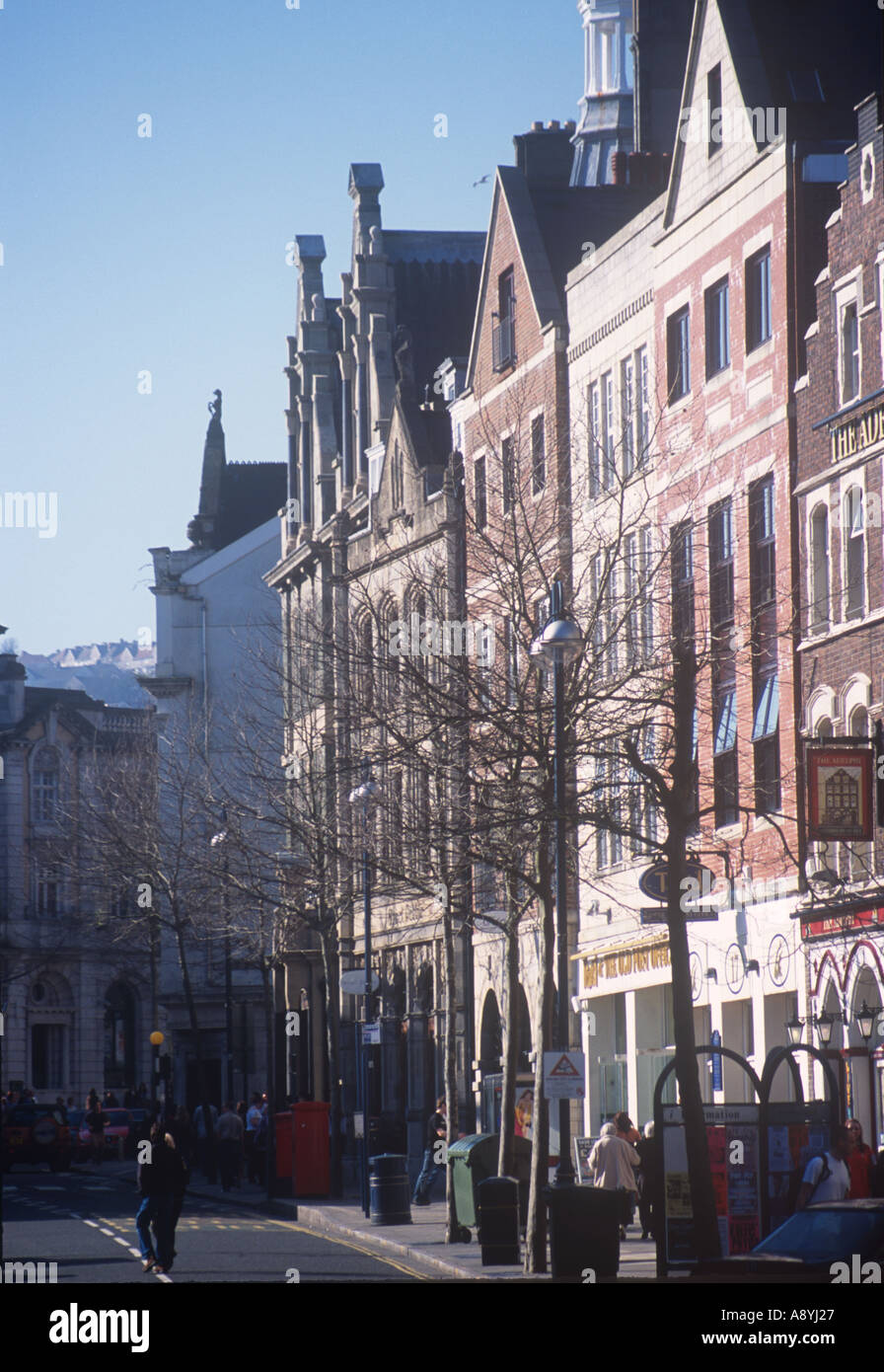 Victorian Facades Wind Street Swansea South Wales Stock Photo - Alamy