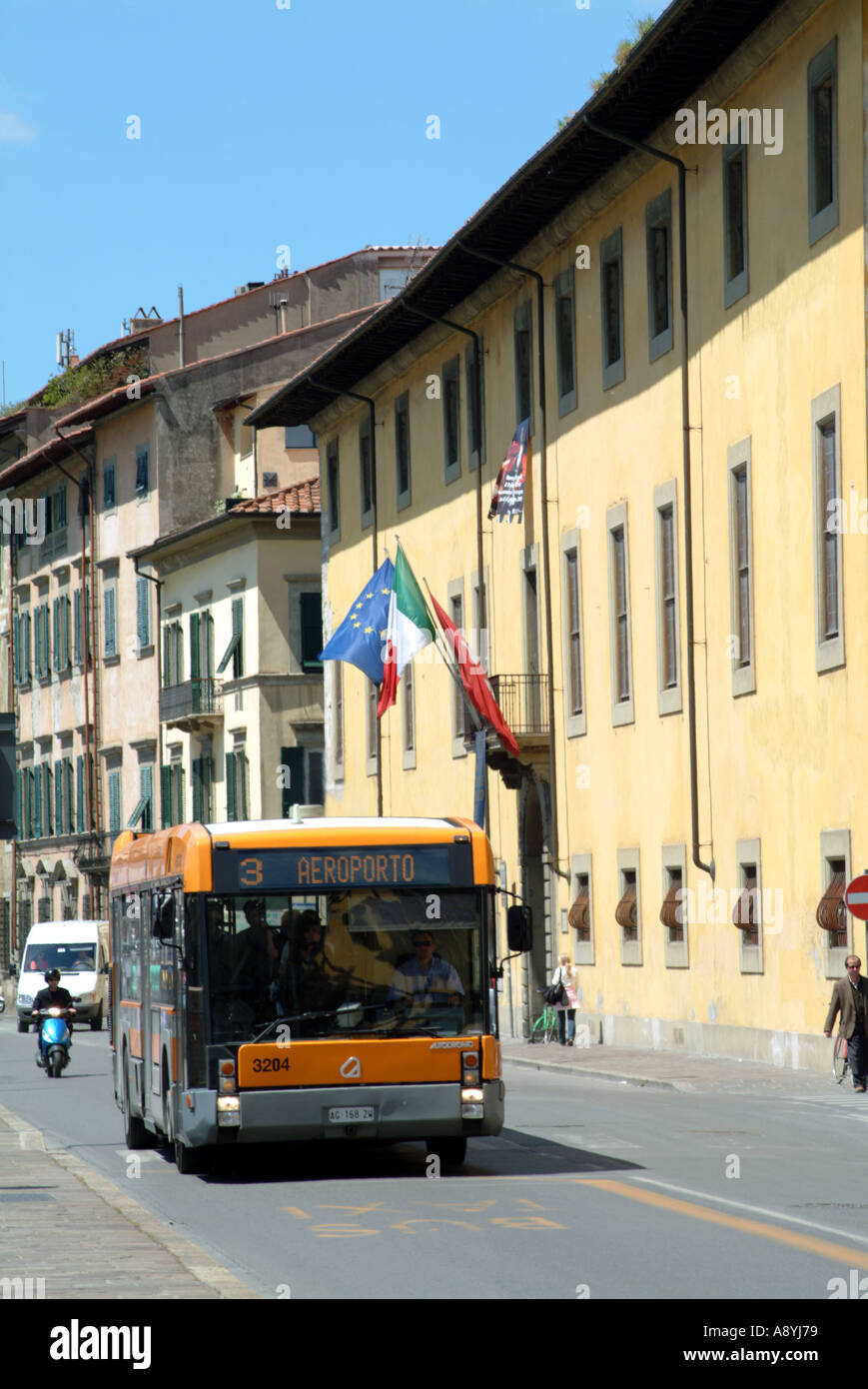 Airport bus Pisa Tuscany Italy European EU Stock Photo - Alamy