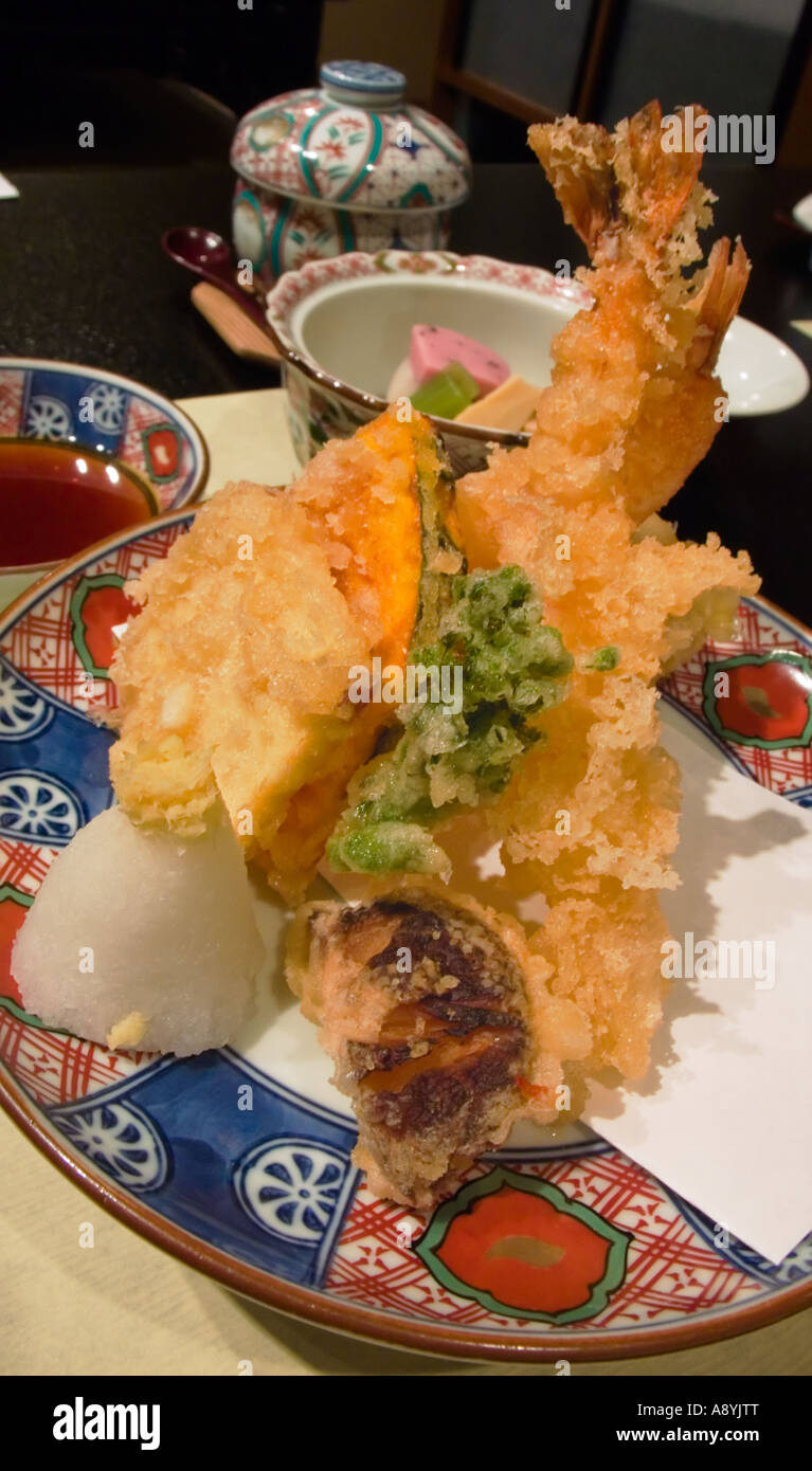 Japanese tempura table setting Stock Photo - Alamy