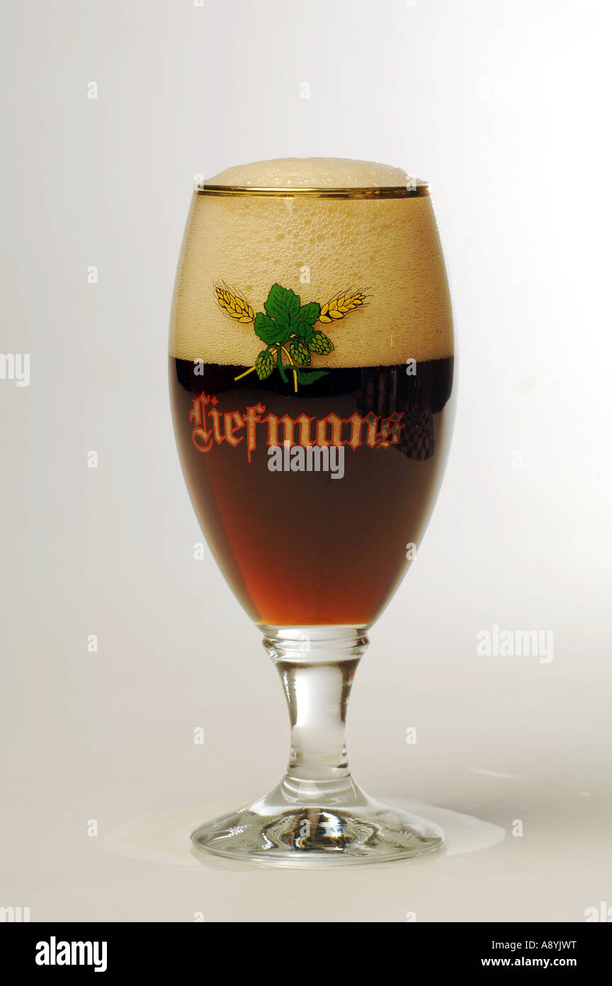 Glass of Liefmans beer Belgium Stock Photo - Alamy