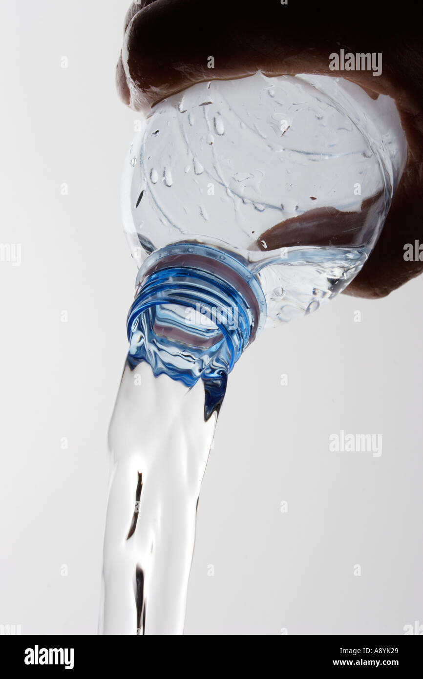 water plastic bottle hand Stock Photo - Alamy