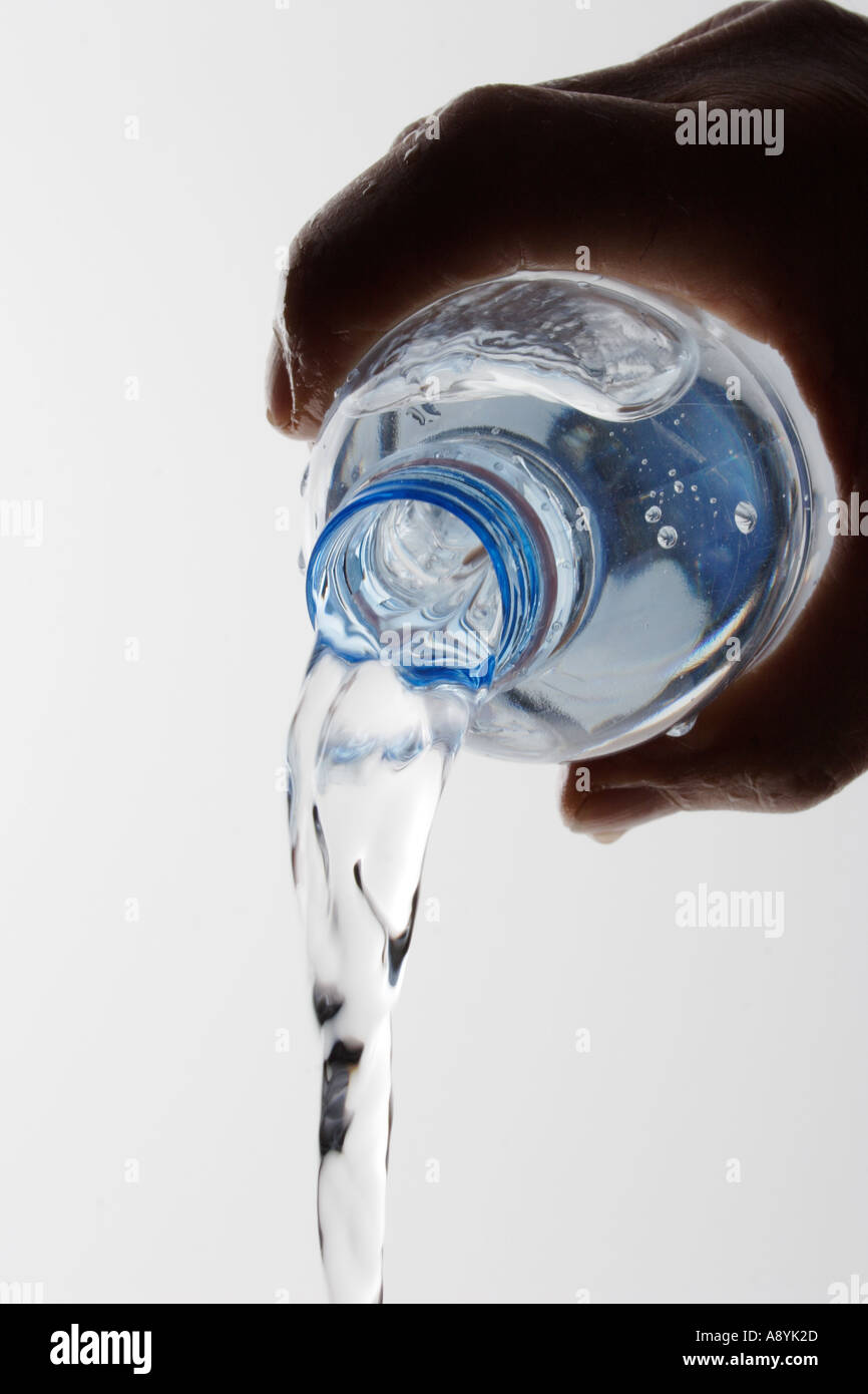 water plastic bottle hand Stock Photo - Alamy
