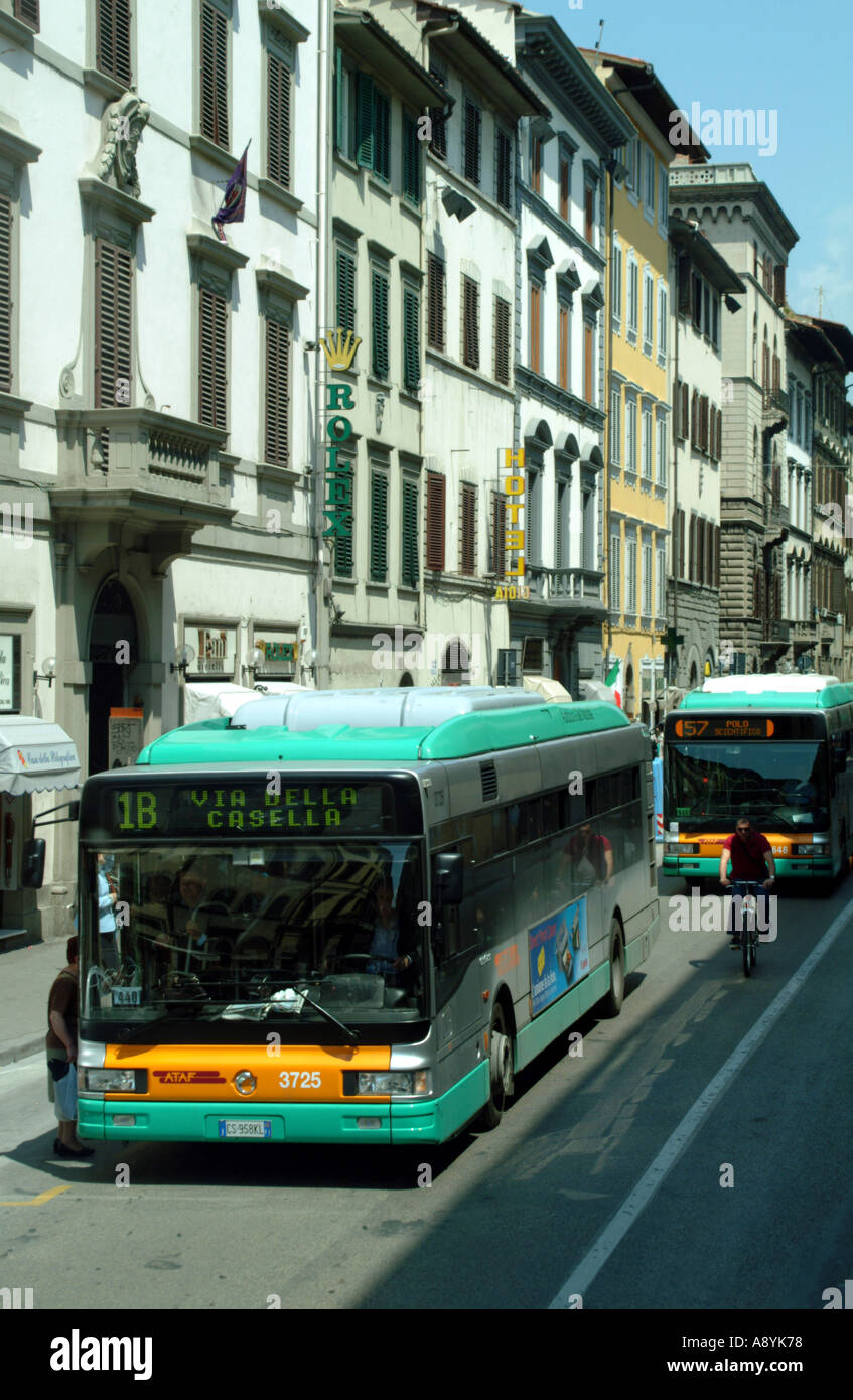 Local buses in Florence Tuscany Italy Europe EU Stock Photo - Alamy
