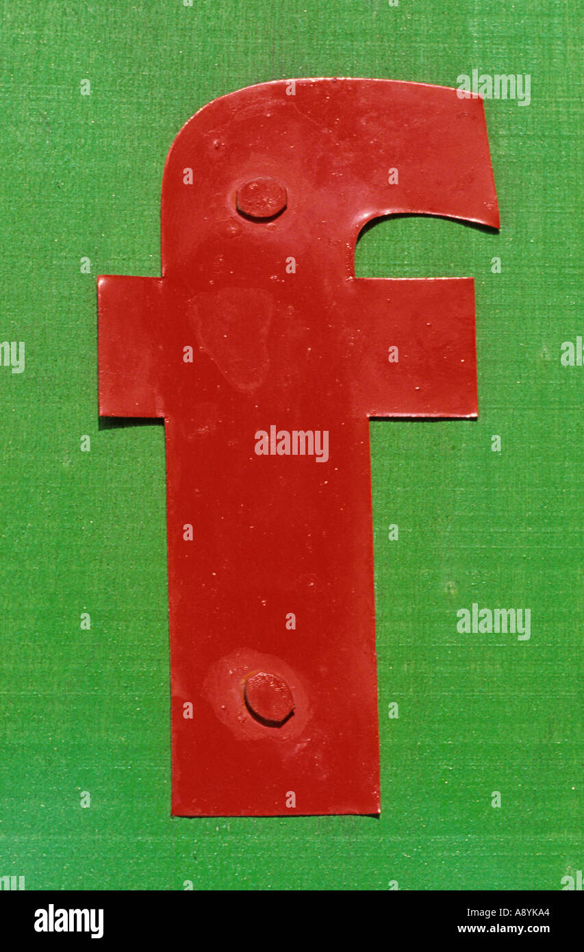 lowercase letter f Stock Photo - Alamy