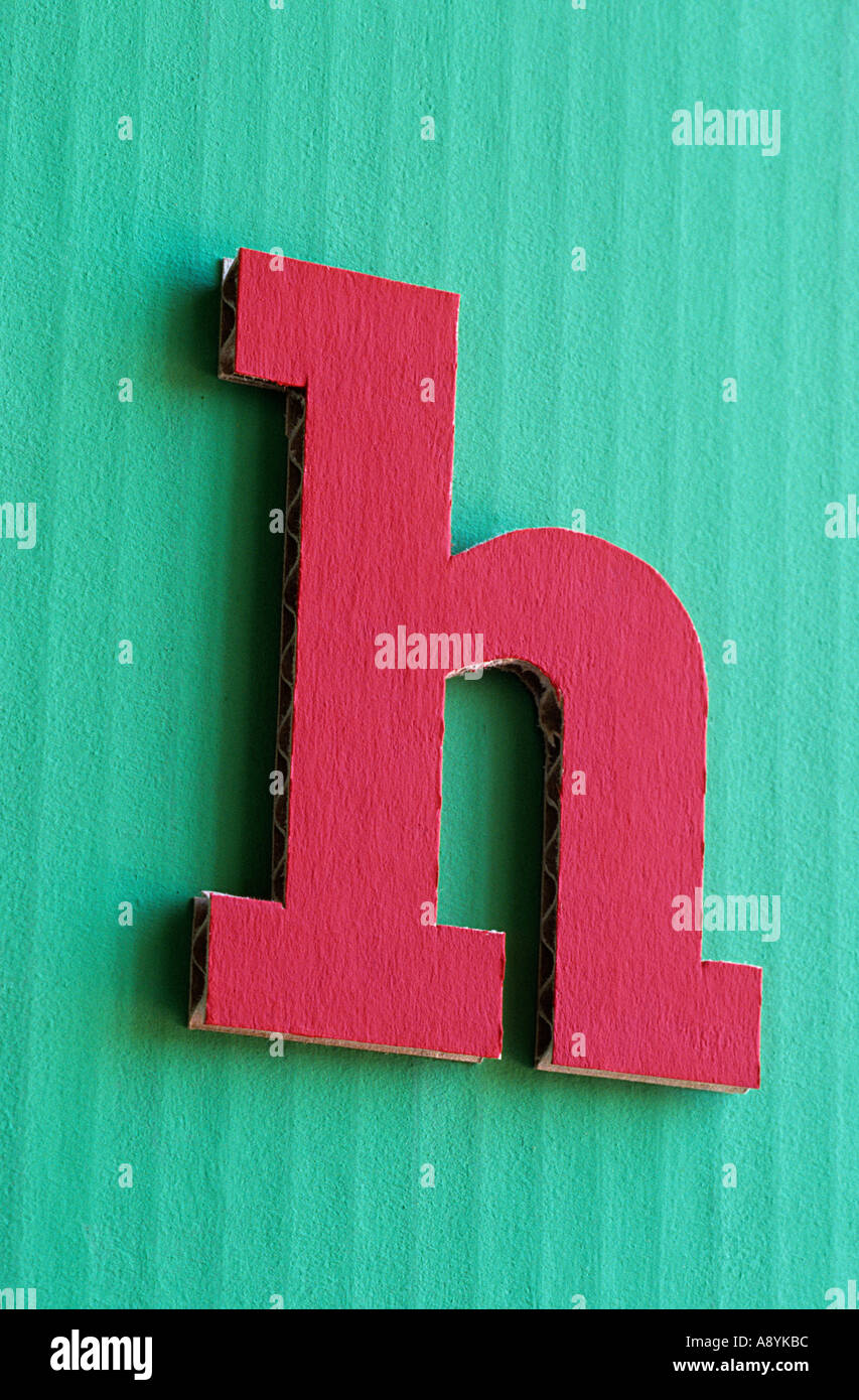 lowercase letter h Stock Photo - Alamy