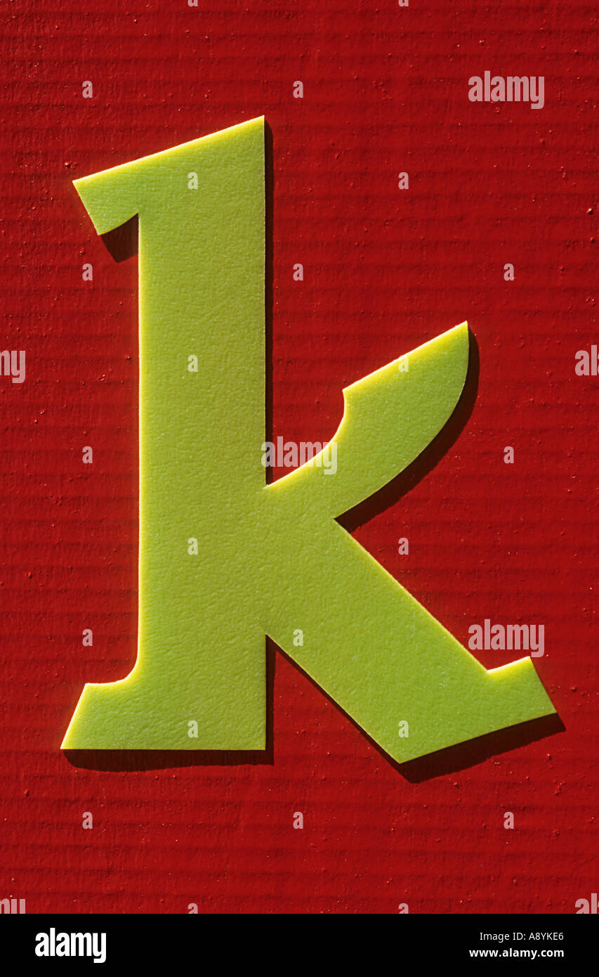 lowercase letter k Stock Photo - Alamy