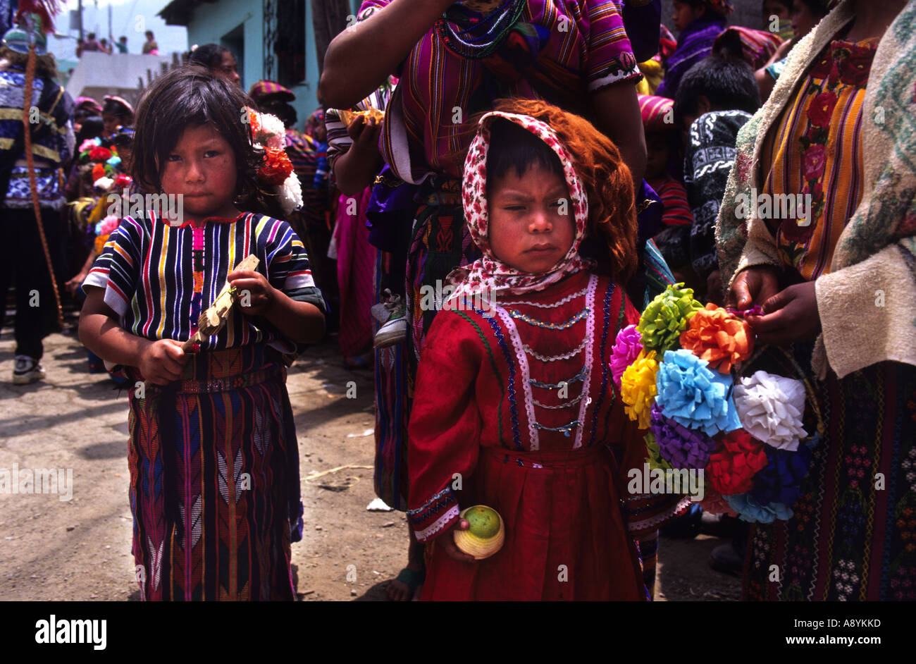 MAYAN INDIANS AT SEMANA SANTA CELEBRATIONS IN ZUNIL GUATEMALA Stock ...