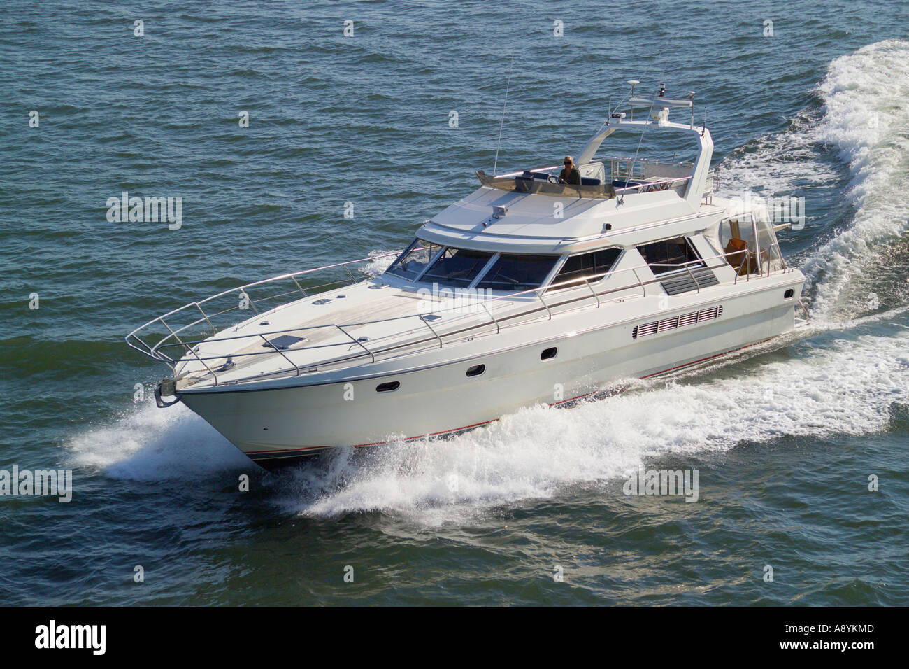 Motor boat at sea Stock Photo - Alamy