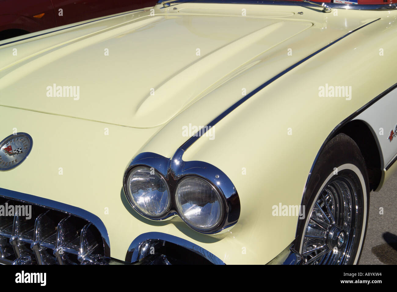 Bonnet of a Chevrolet Corvette sports car Stock Photo - Alamy