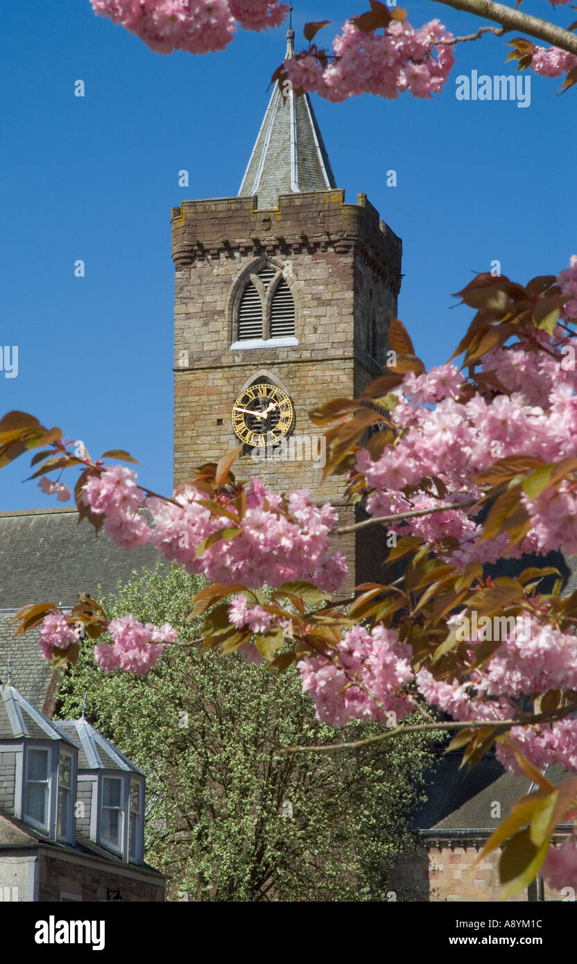 dh Dunblane cathedral DUNBLANE STIRLINGSHIRE Church clock tower ...