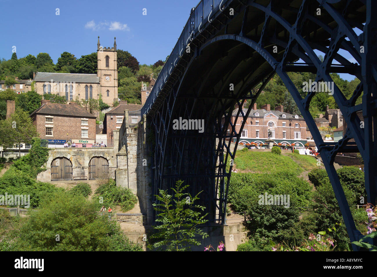 Bridge Ironbridge Shropshire England Stock Photo - Alamy