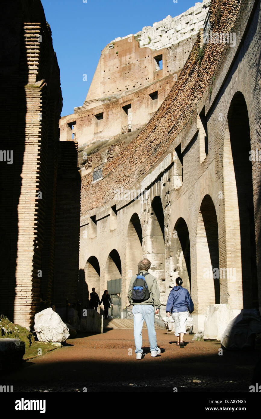 Inside of Colosseum Rome Italy Stock Photo - Alamy