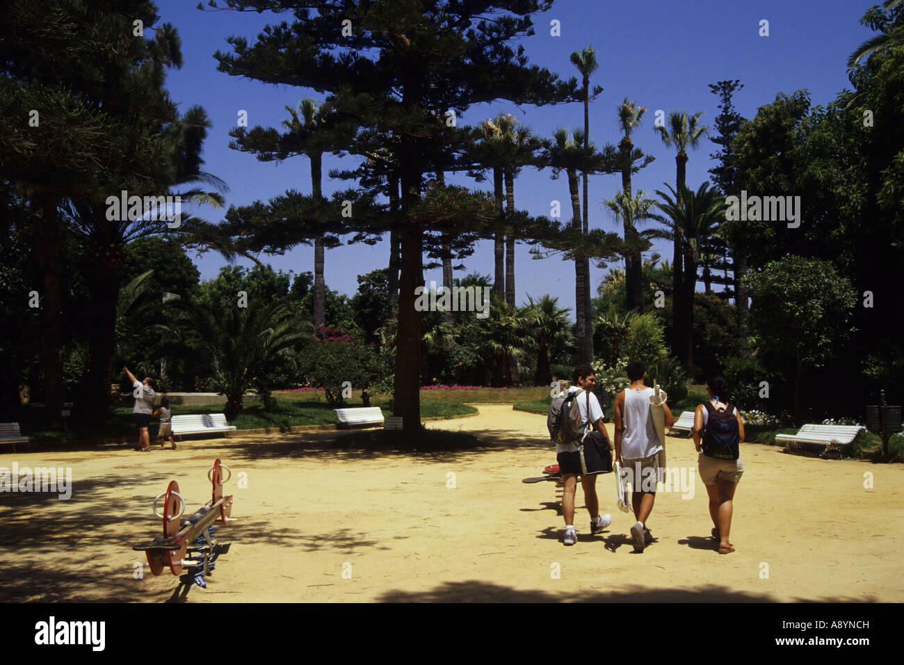 Genoves Park CADIZ city Cadiz province Andalusia Spain Stock Photo - Alamy