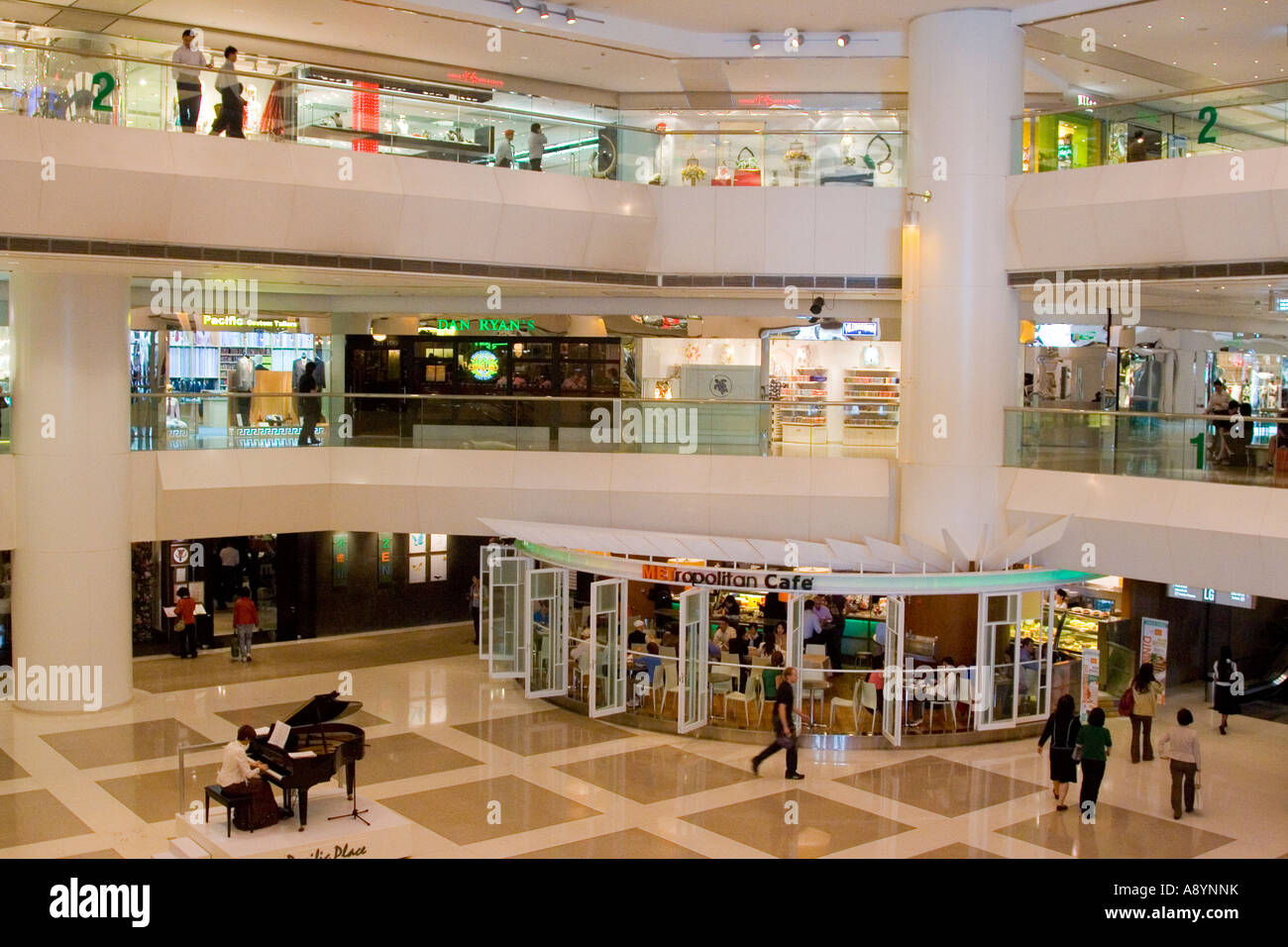 Inside Pacific Place Shopping Center Mall Hong Kong China Stock Photo ...