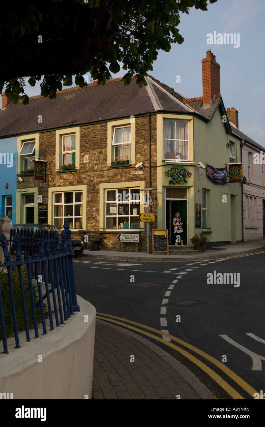 The Farmers Arms pub Narberth village Pembrokeshire west wales summer ...