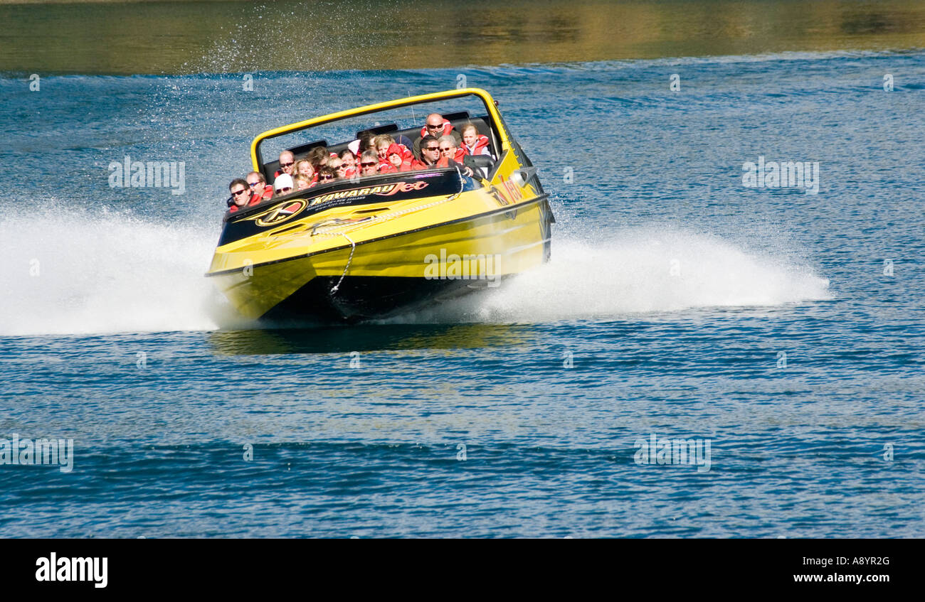 K Jet jetboat on Lake Wakatipu Queenstown New Zealand Stock Photo - Alamy