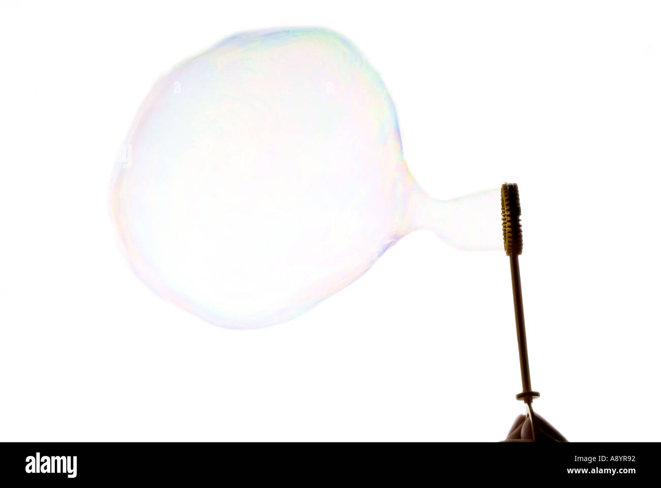 Soap bubble surface tension Cut Out Stock Images & Pictures - Alamy