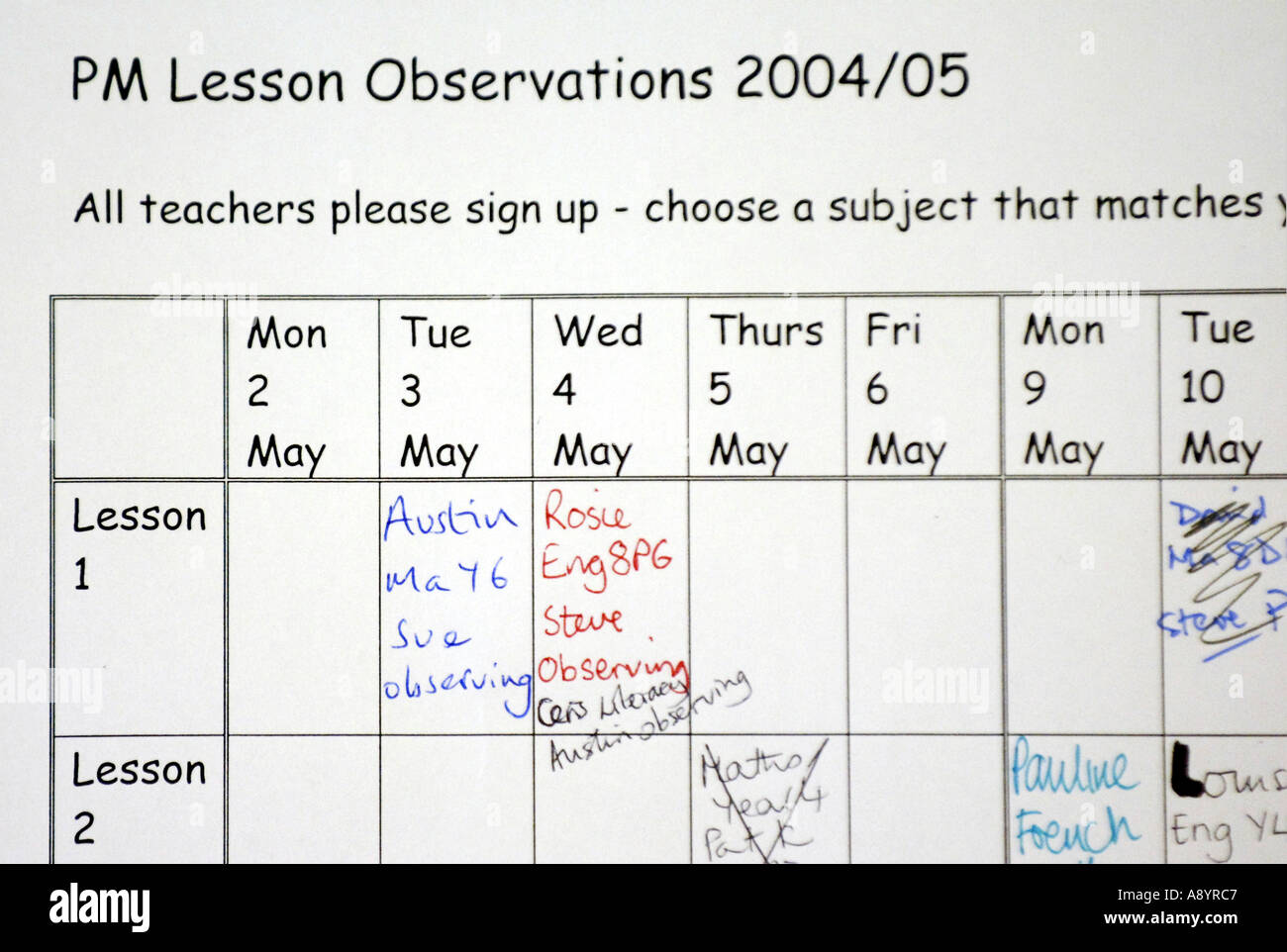 Blank Observation Sheet Science Lesson