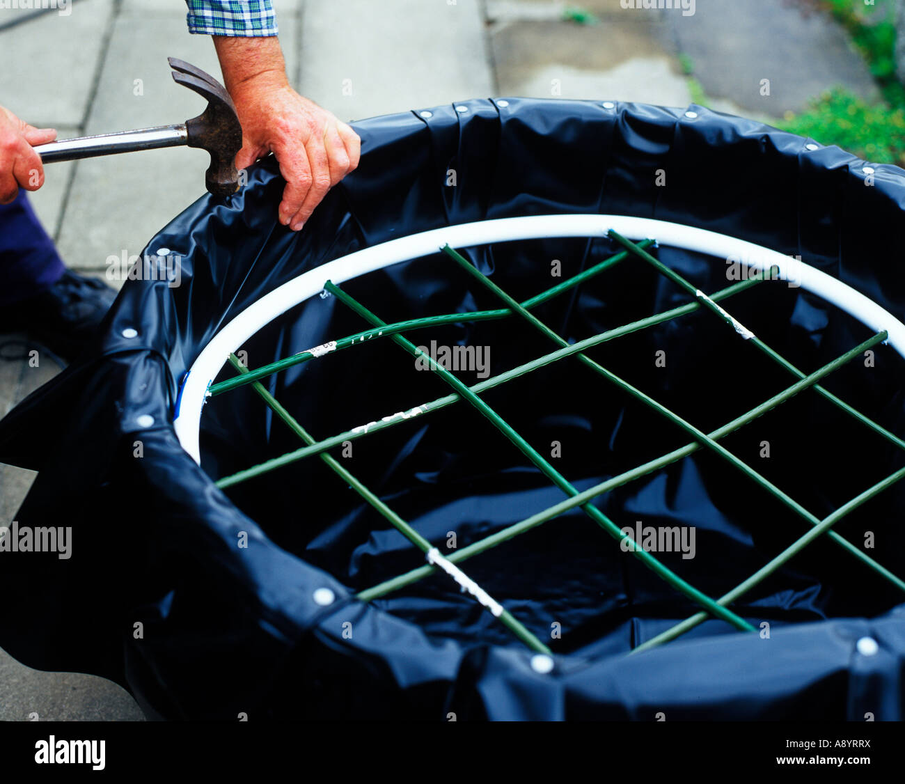 BUILDING A BARREL FEATURE STEP8 FIXING LINER TO SIDES OF BARREL Stock ...