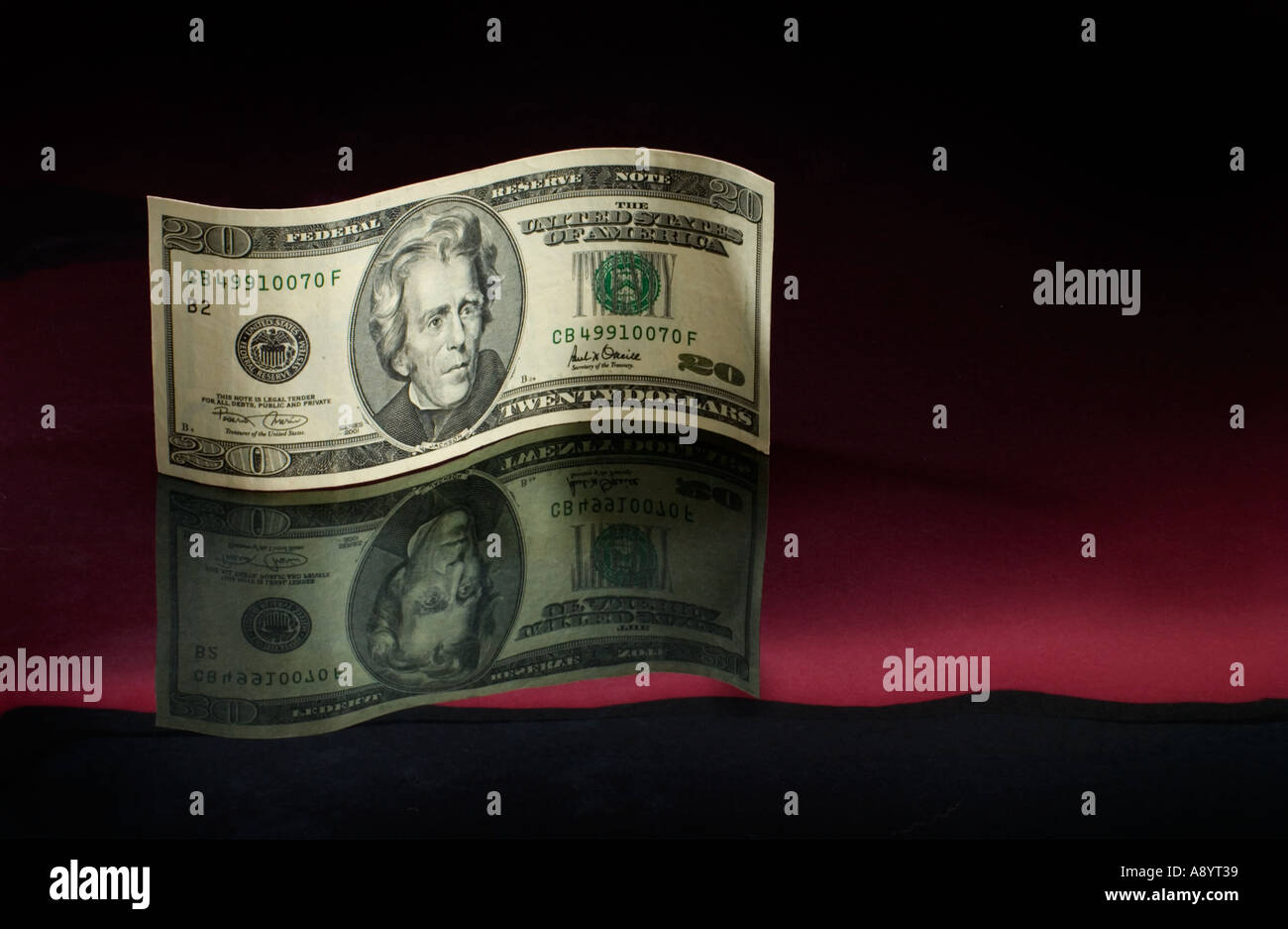 Fall of American dollar Stock Photo - Alamy
