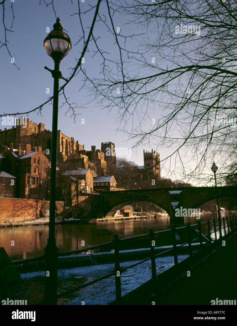 Framwellgate bridge durham winter hi-res stock photography and images ...
