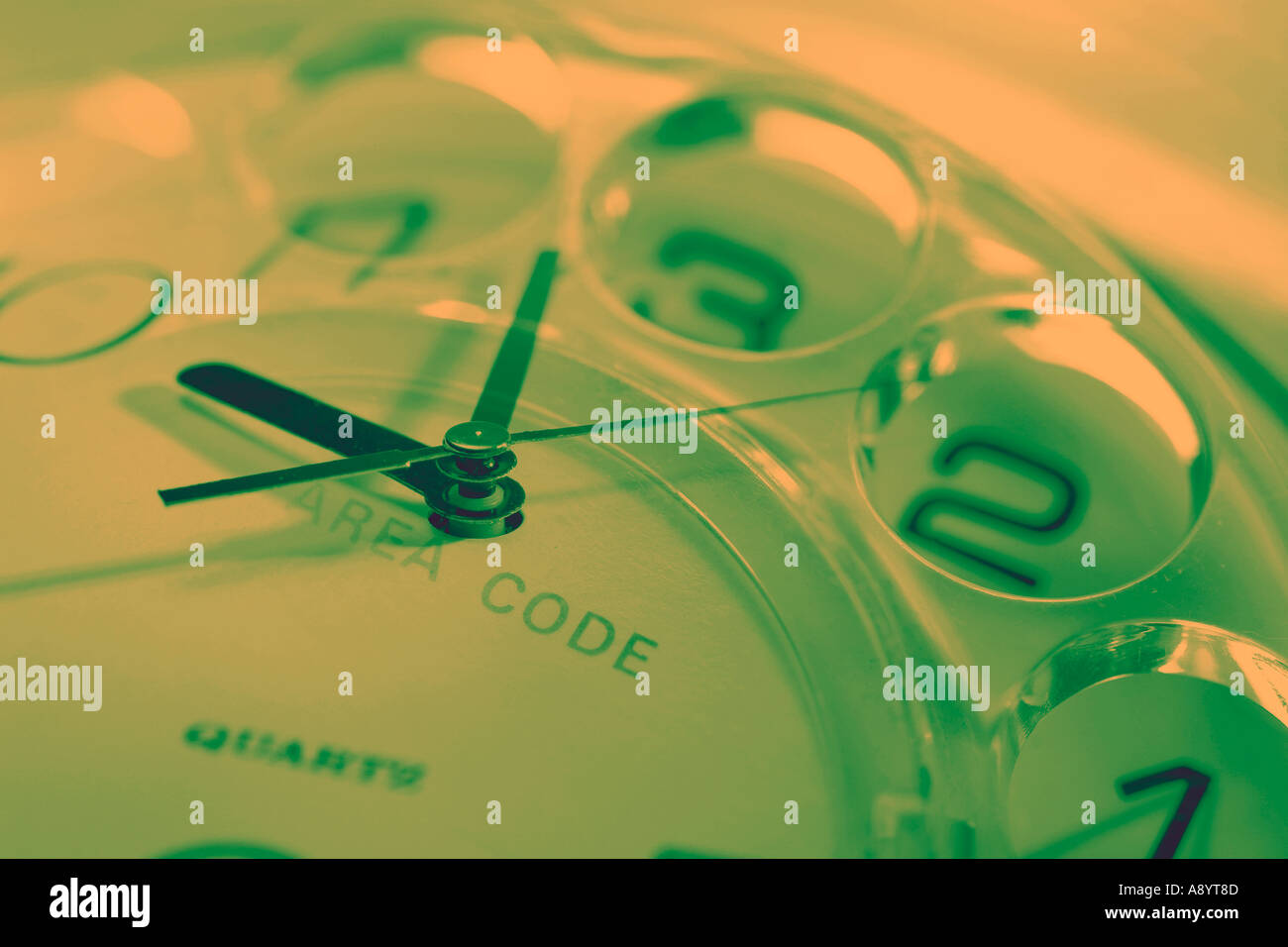 Clock and Telephone Dial Stock Photo - Alamy