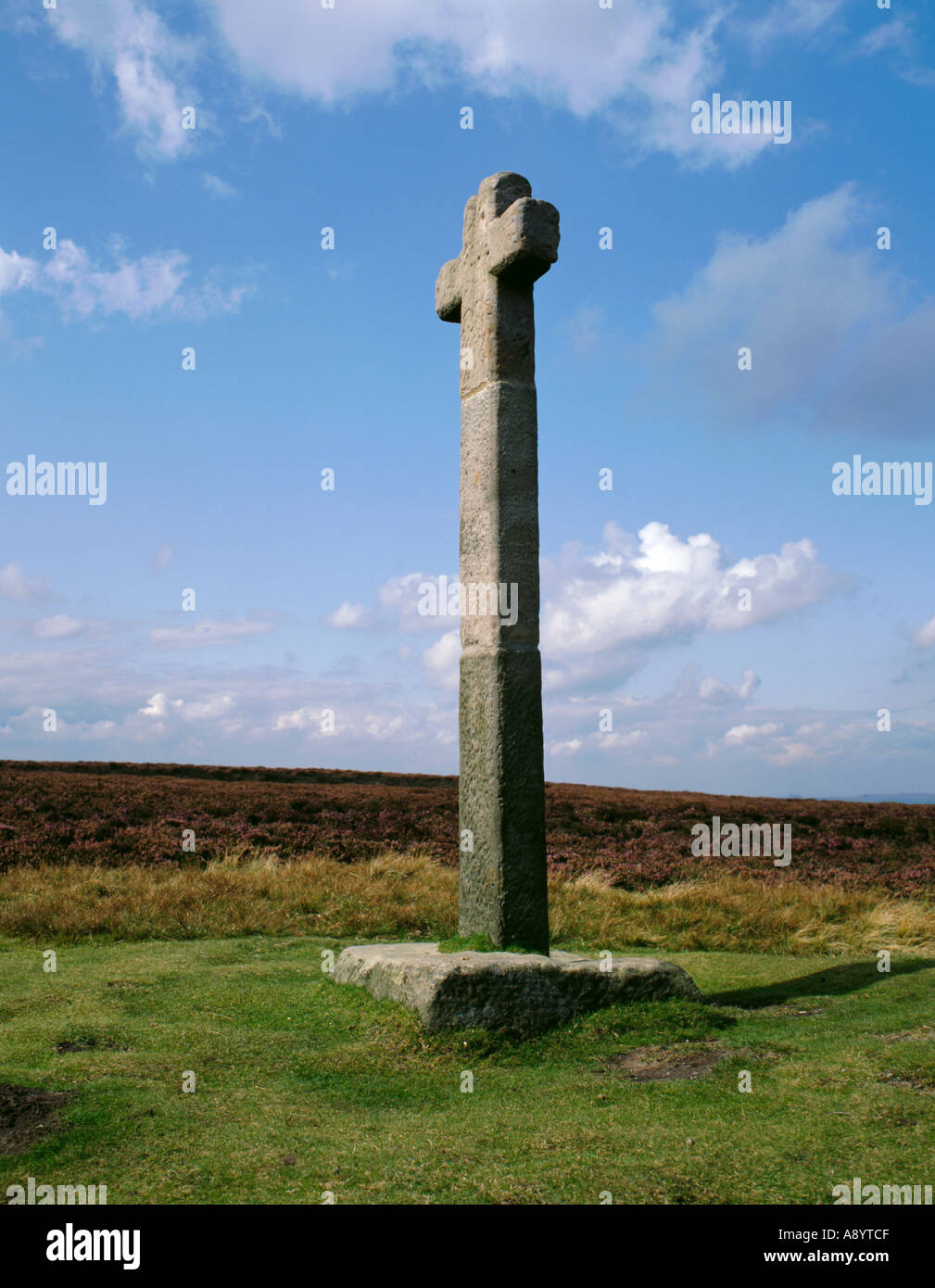 "Ralph Cross", a medieval marker stone, on Blakey Ridge at Rosedale ...