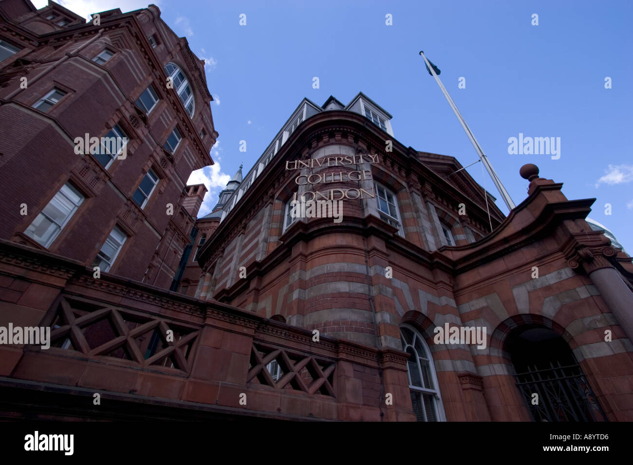 University College London Cruciform building Gower street red bricked ...