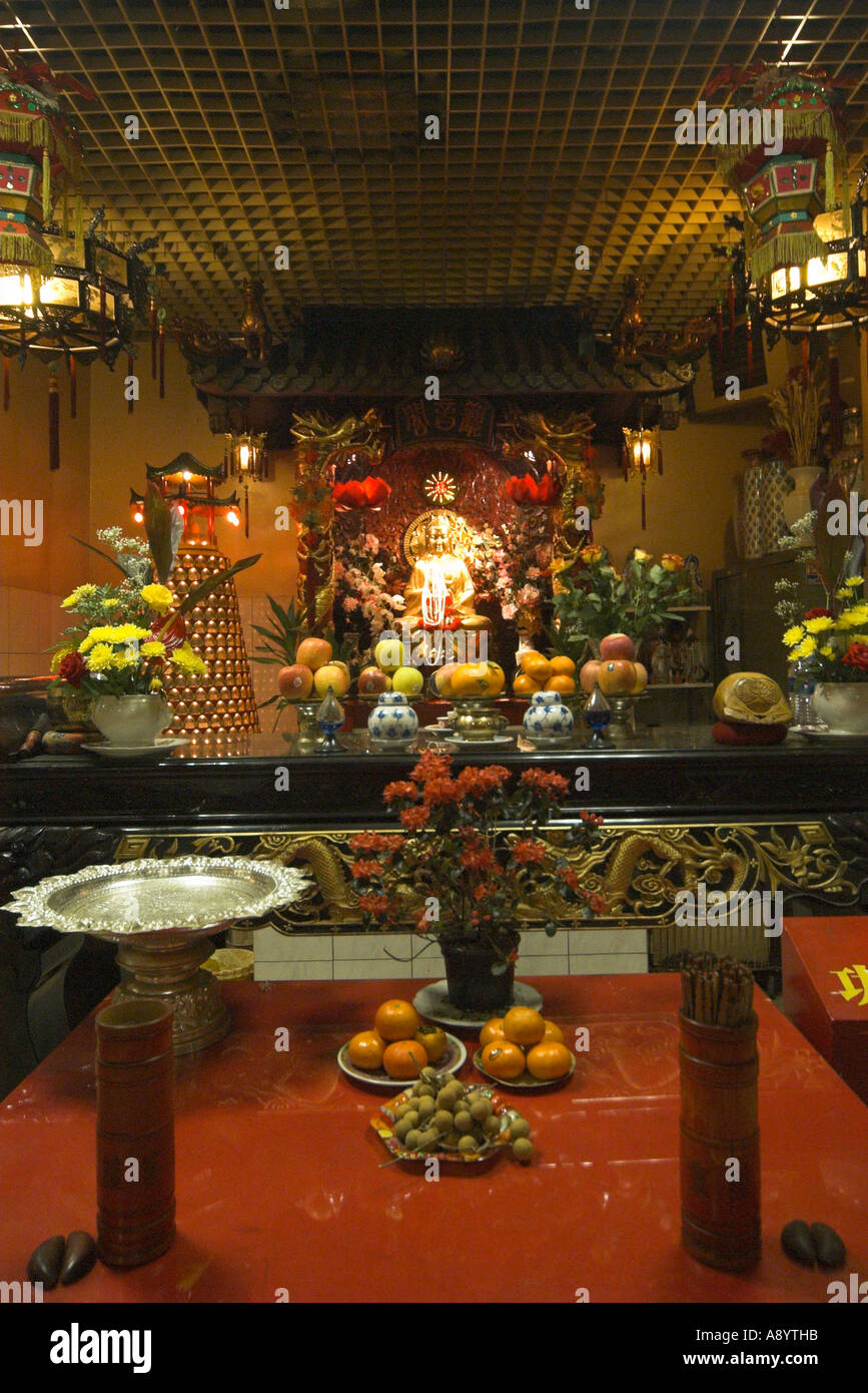 Inside Buddhist Temple Chinatown Paris France Europe EU Stock Photo - Alamy