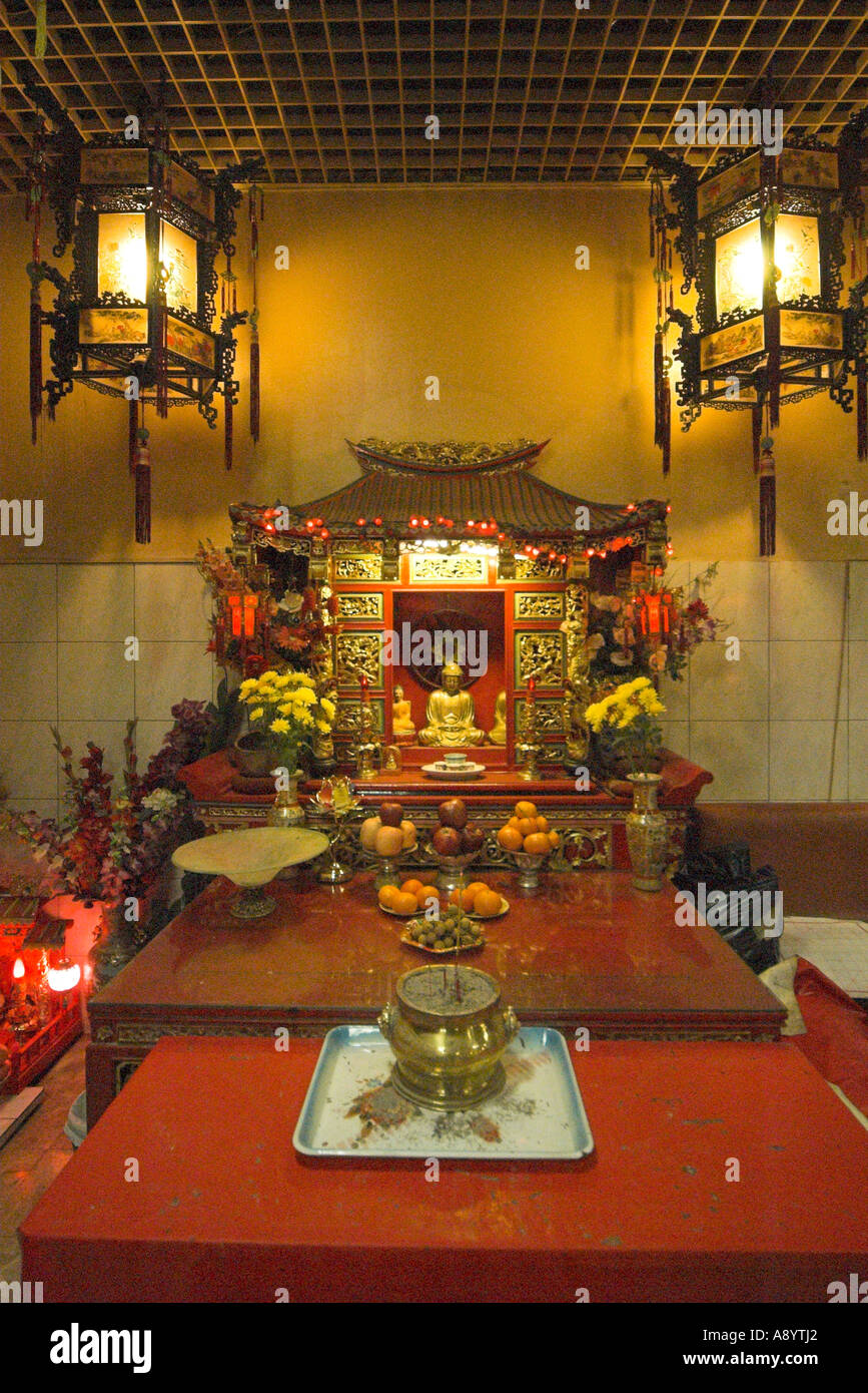 Inside Buddhist Temple Chinatown Paris France Europe EU Stock Photo - Alamy