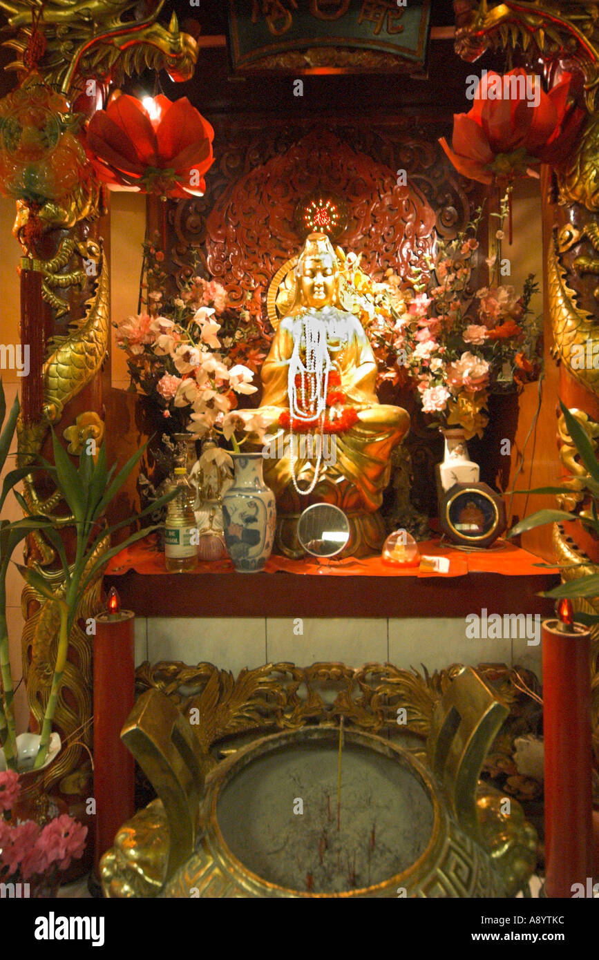 Inside Buddhist Temple Chinatown Paris France Europe EU Stock Photo - Alamy