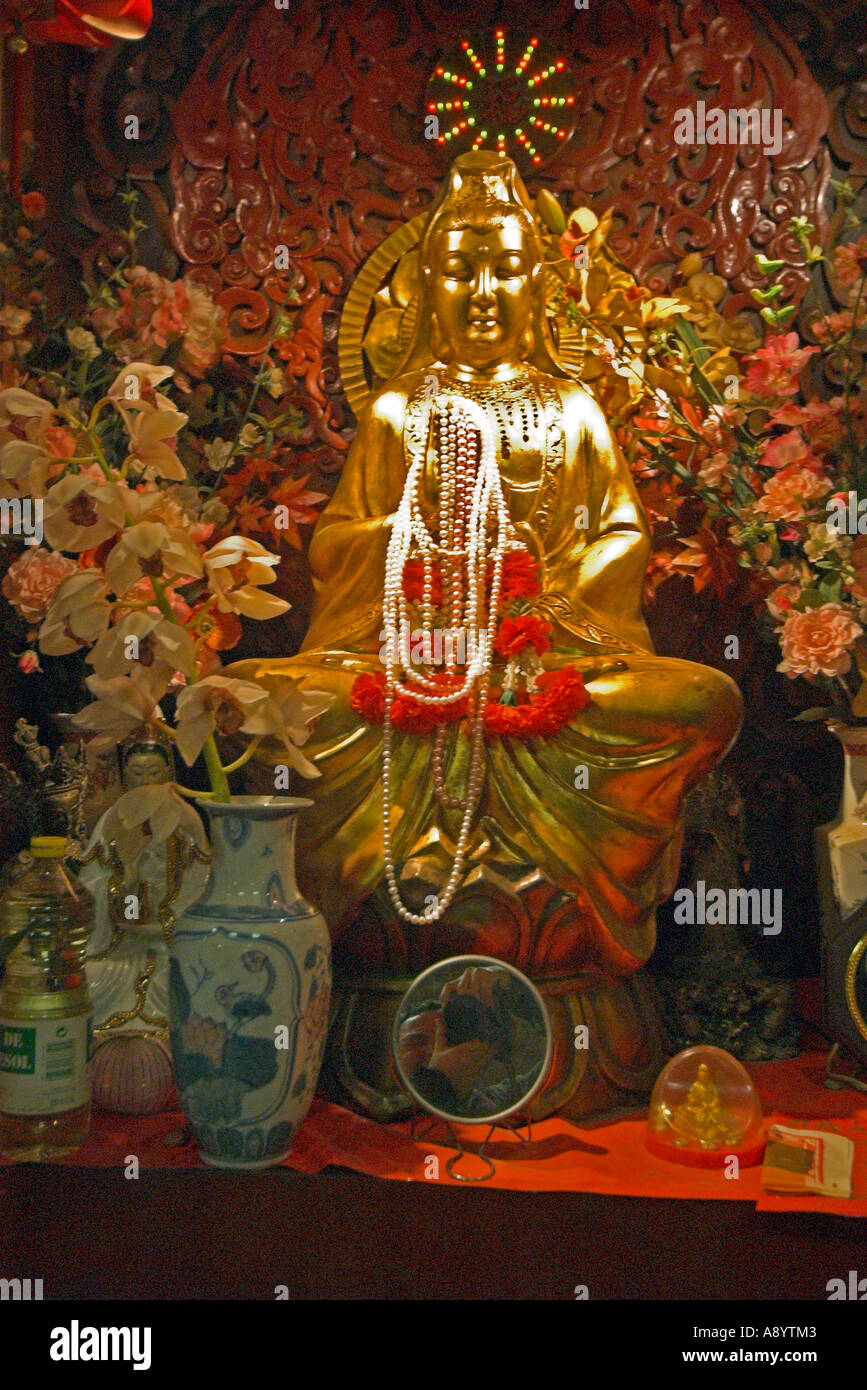 Inside Buddhist Temple Chinatown Paris France Europe EU Stock Photo - Alamy