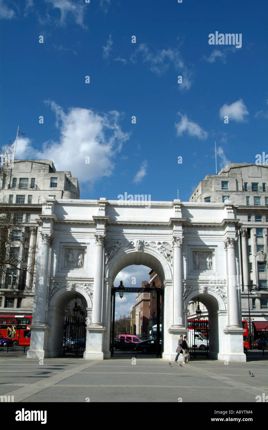 Marble, arch, London, landmark, tourist, tourism, London, England Stock ...