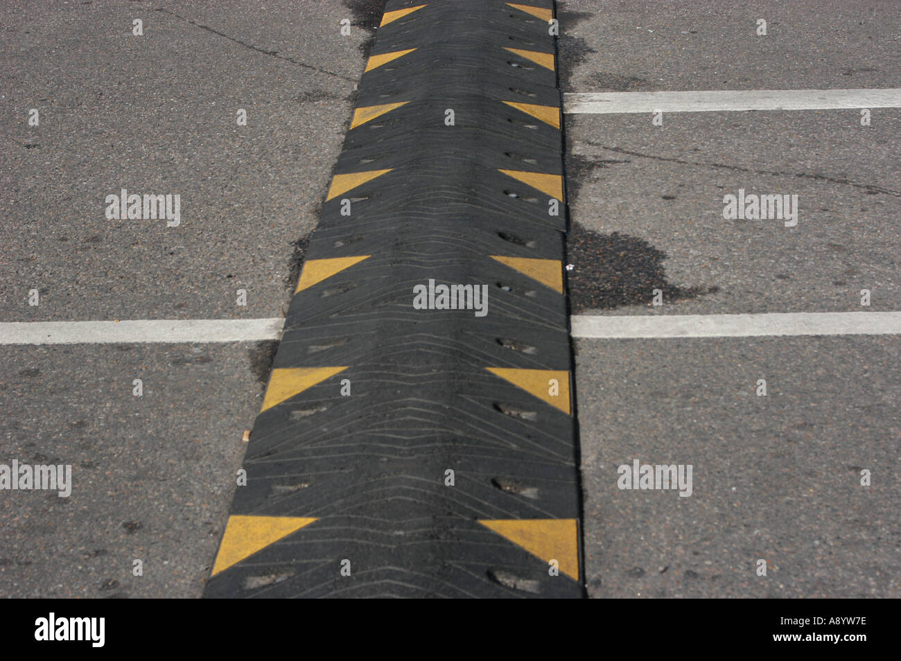 Speed bump sleeping policeman hi-res stock photography and images - Alamy
