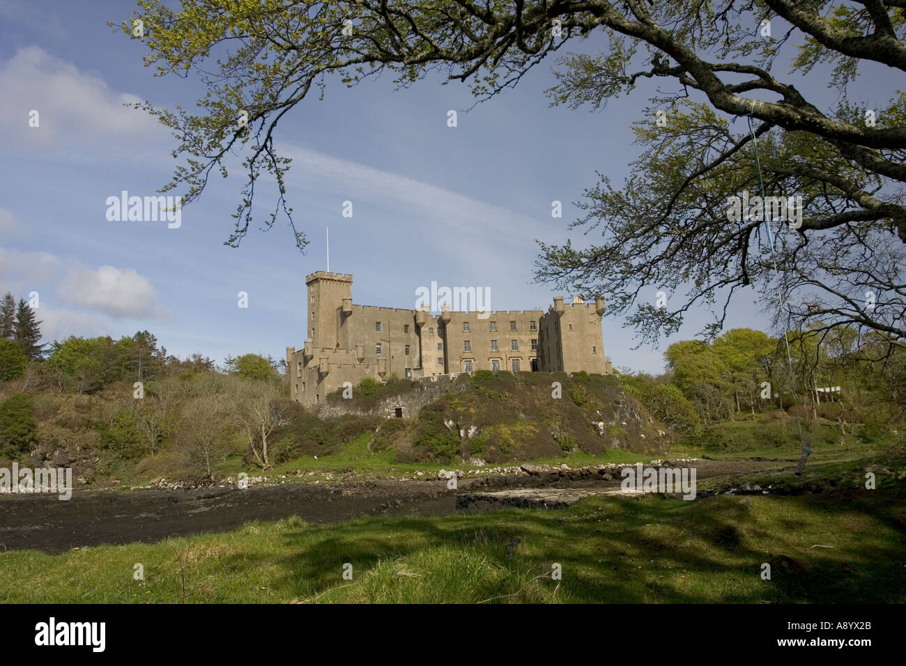 Dunvegan castle home of the Mcleods Isle of Skye Scotland Stock Photo ...