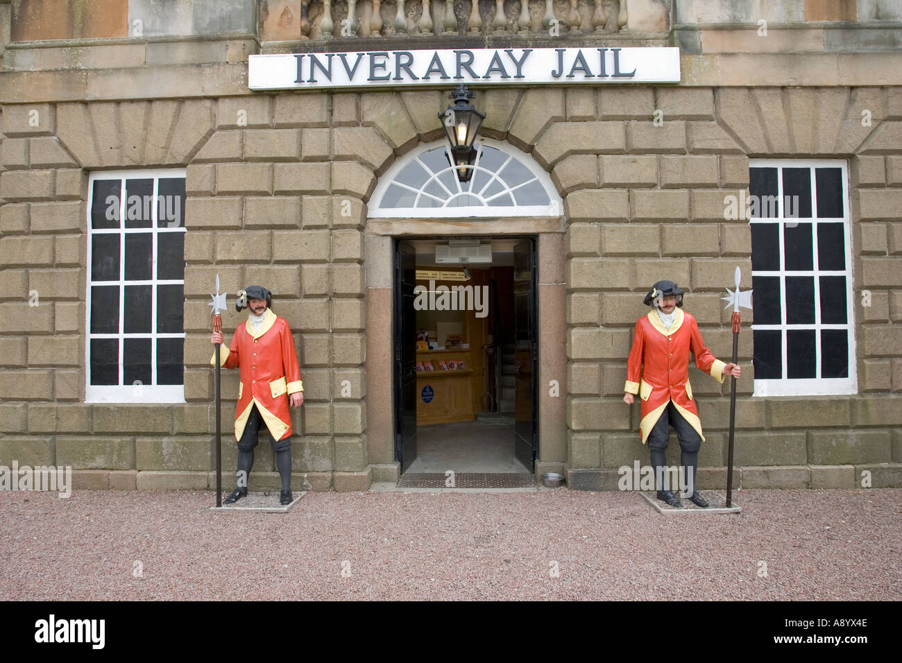 Pikemen outside Inverary jail historical courtroom and 19 century ...