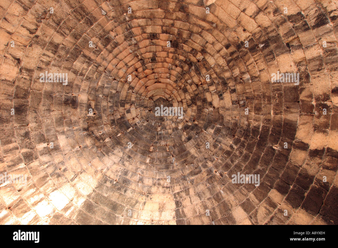 Ceiling of Treasury of Atreus Tholos tomb Mycenae Peloponnese Greece ...