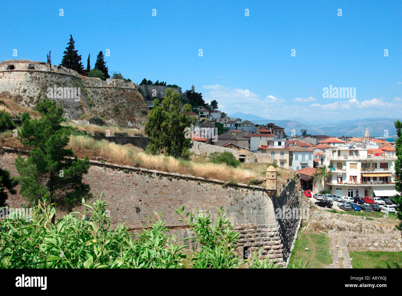 Nafplio view from acronafplia hi-res stock photography and images - Alamy
