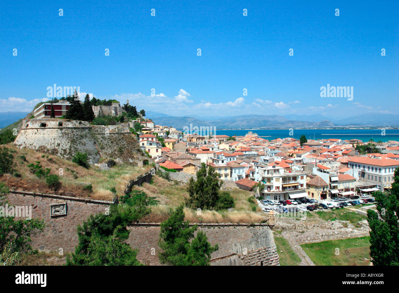 Nafplio view from acronafplia hi-res stock photography and images - Alamy