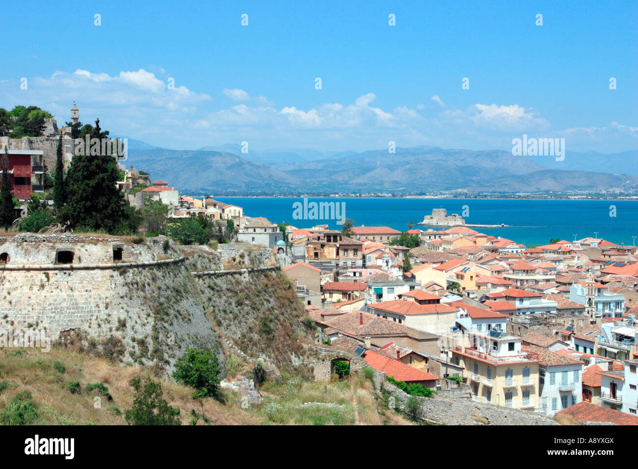 Nafplio view from acronafplia hi-res stock photography and images - Alamy