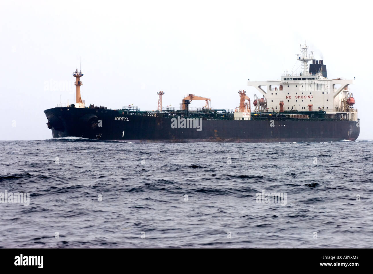 Oil Tanker at sea Stock Photo - Alamy