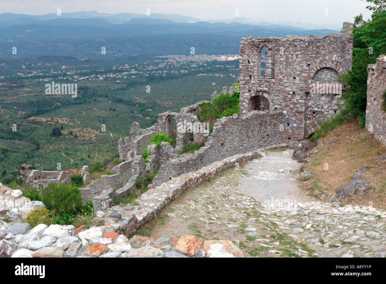 View from mystras hi-res stock photography and images - Alamy
