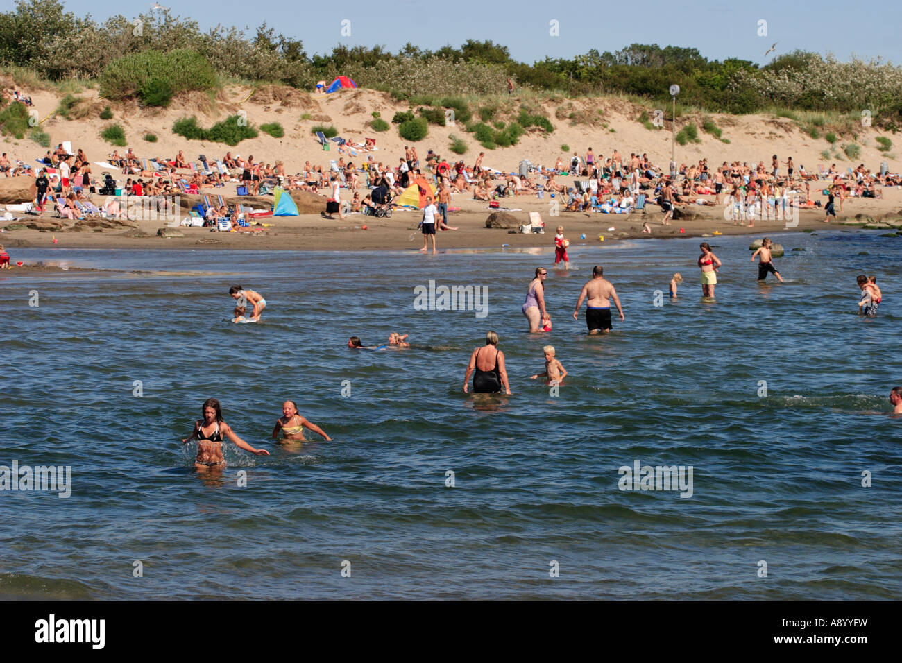 People bathe in the sea Stock Photo - Alamy