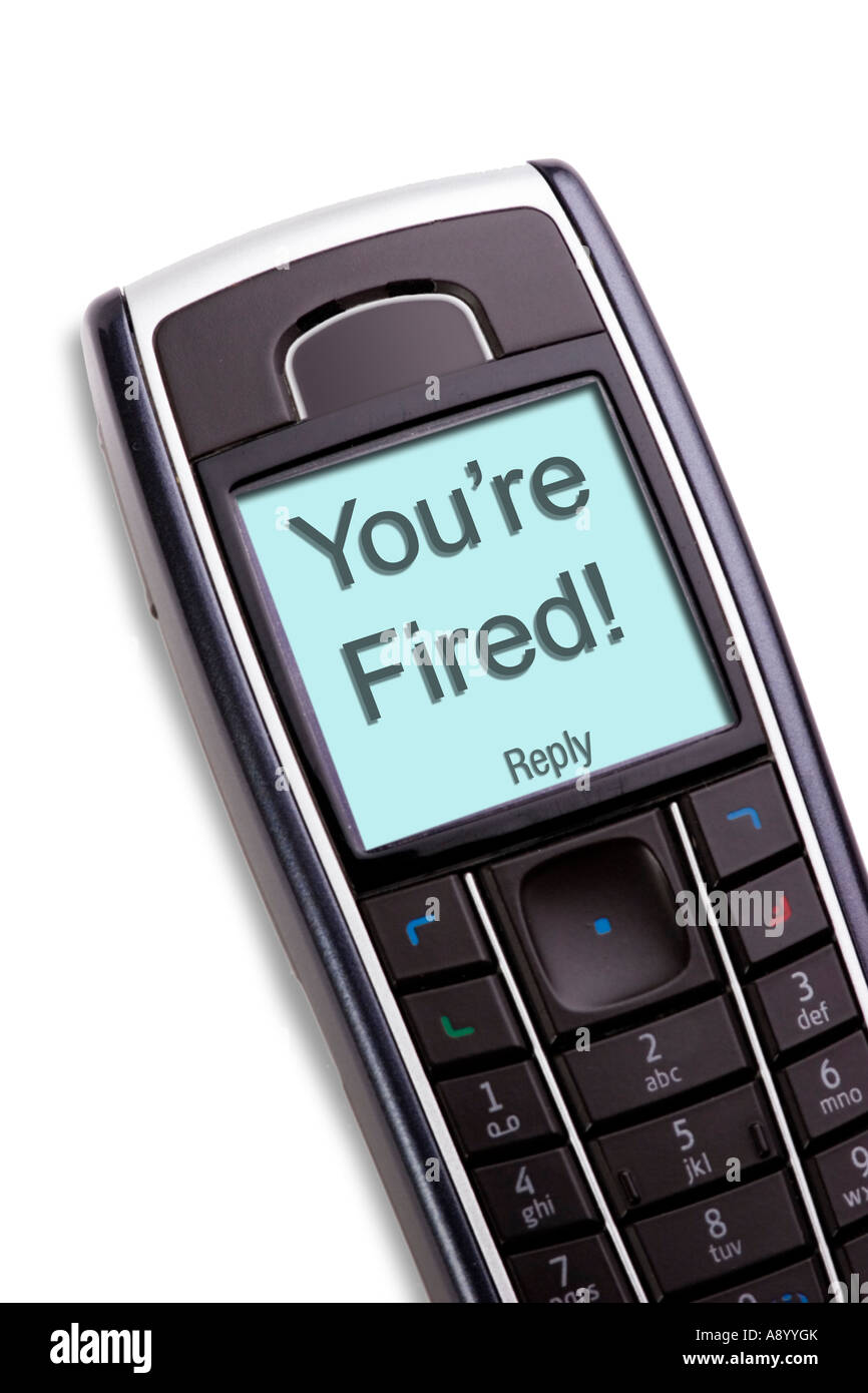 You're fired hi-res stock photography and images - Alamy