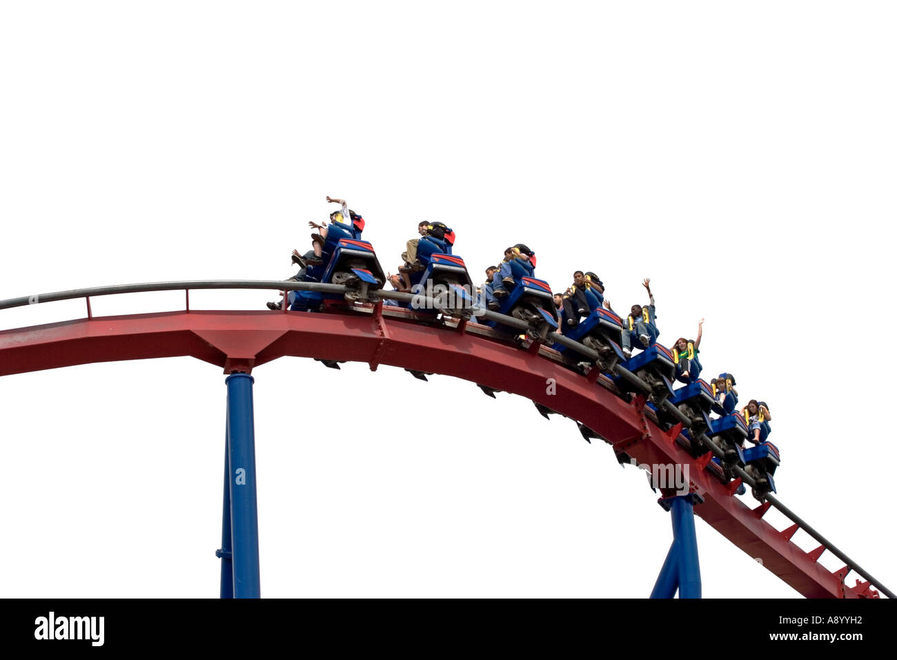 Roller coaster steel car hi-res stock photography and images - Alamy